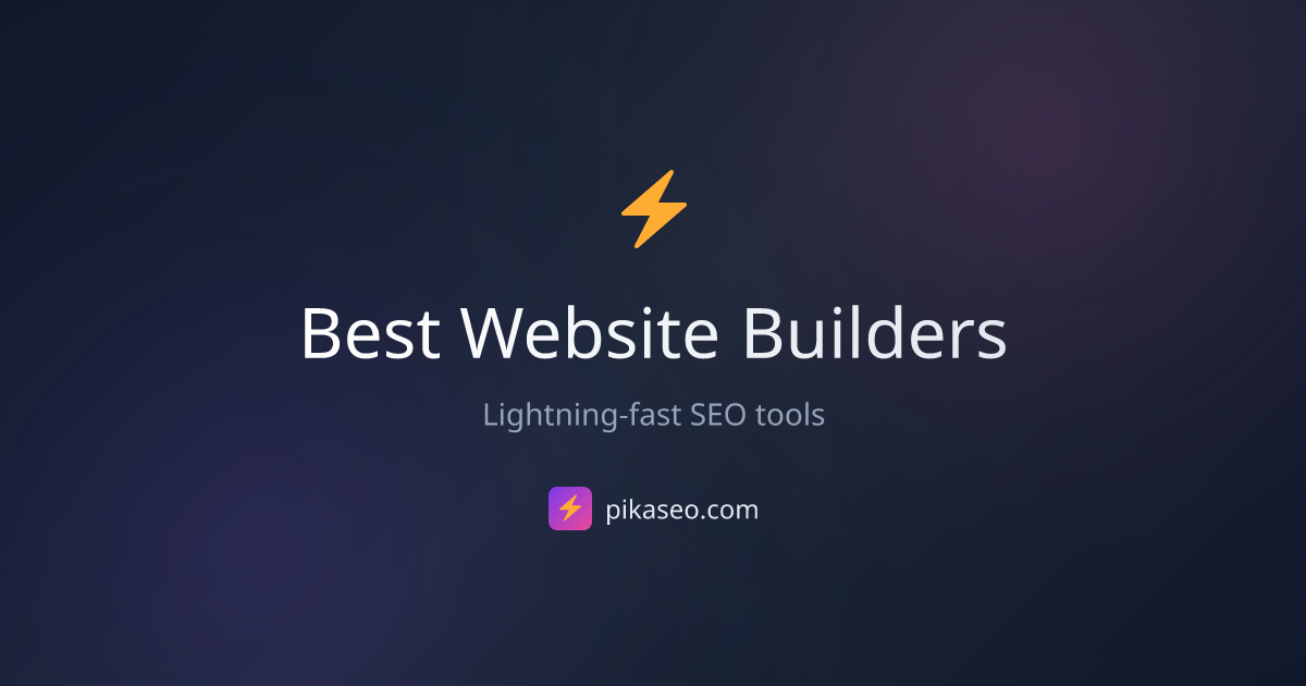 10 Best Website Builders in 2026 | PikaSEO