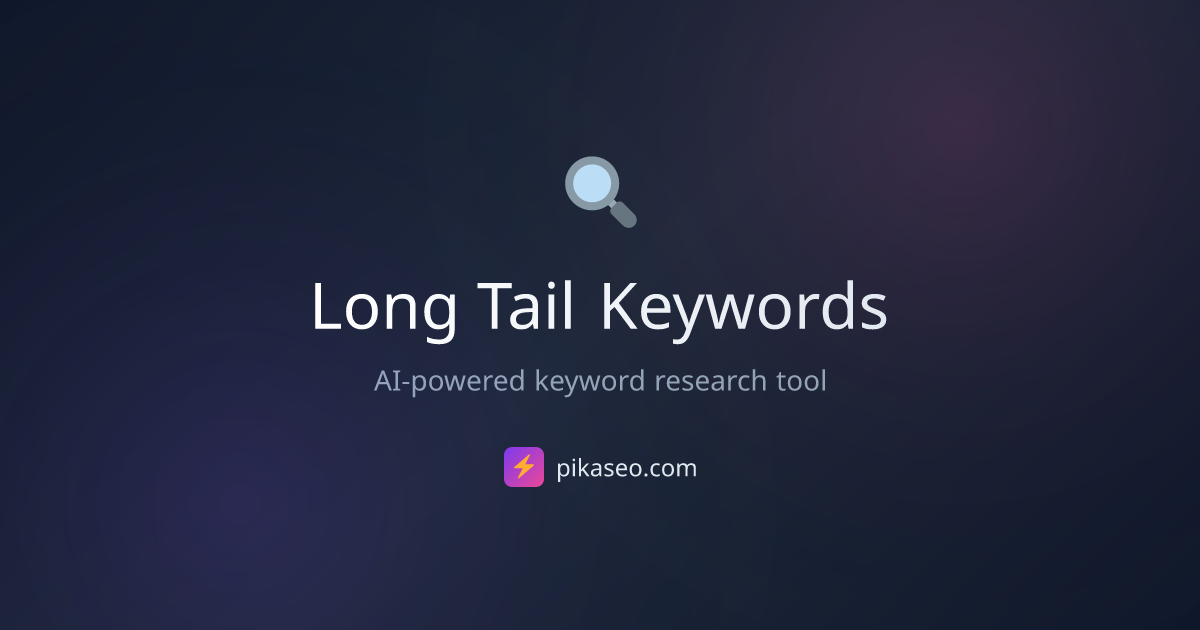 Free Long Tail Keyword Generator - AI-Powered SEO Keyword Research Tool ...